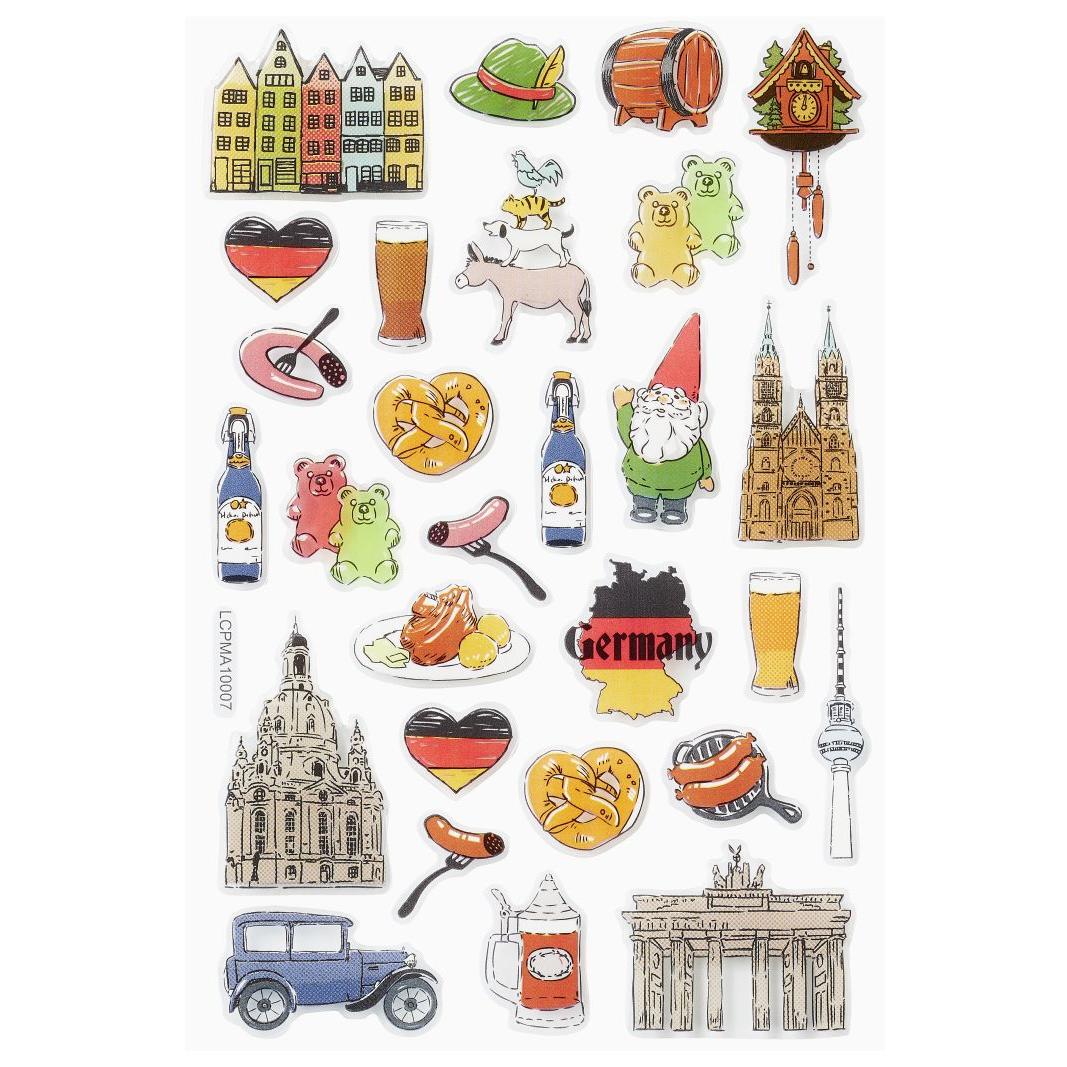 Glossy Sticker Deutschland – der gute Heinrich
