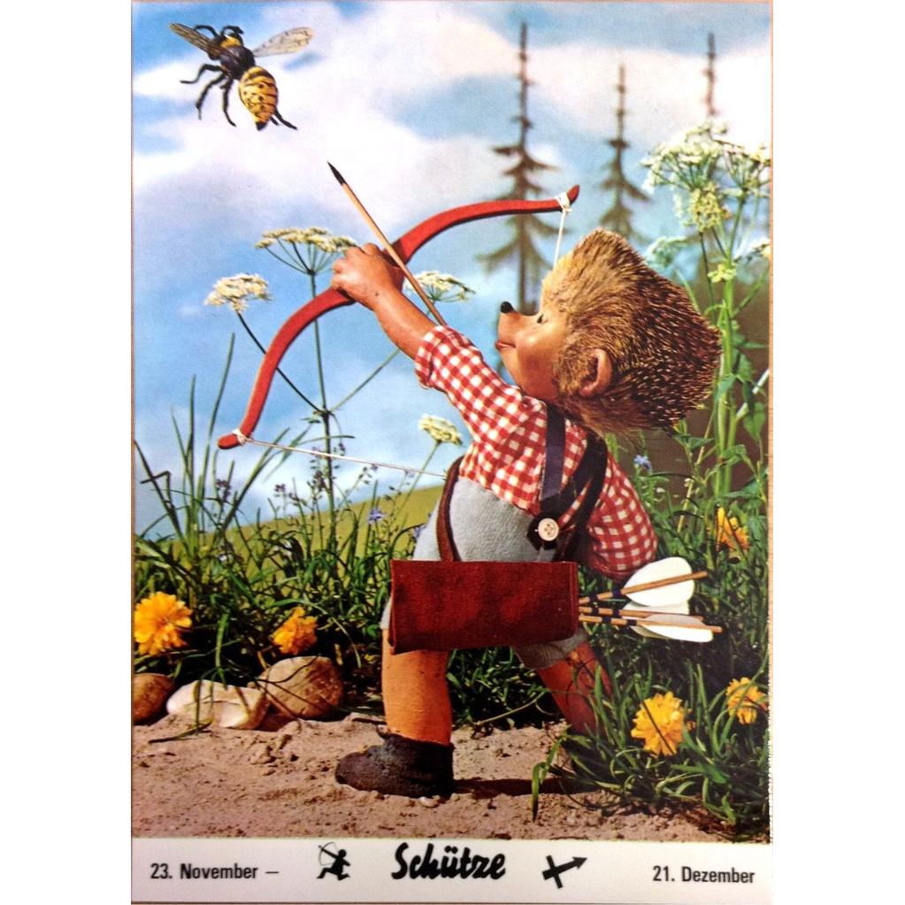 Mecki Karte Sternzeichen Schütze – der gute Heinrich