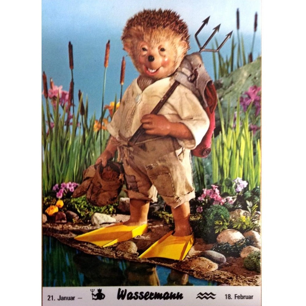 Mecki Karte Sternzeichen Wassermann – der gute Heinrich
